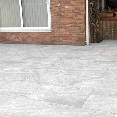 Light Grey Porcelain Tiles | Porcelain Paving Direct